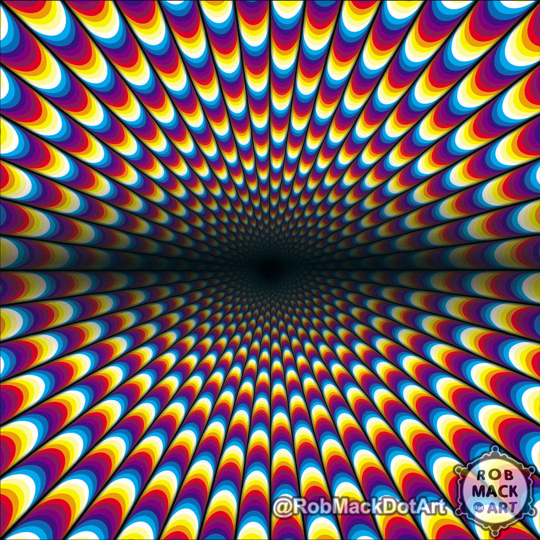 150cm Cortex Vortex Psychedelic Art Tapestry – robmack.art